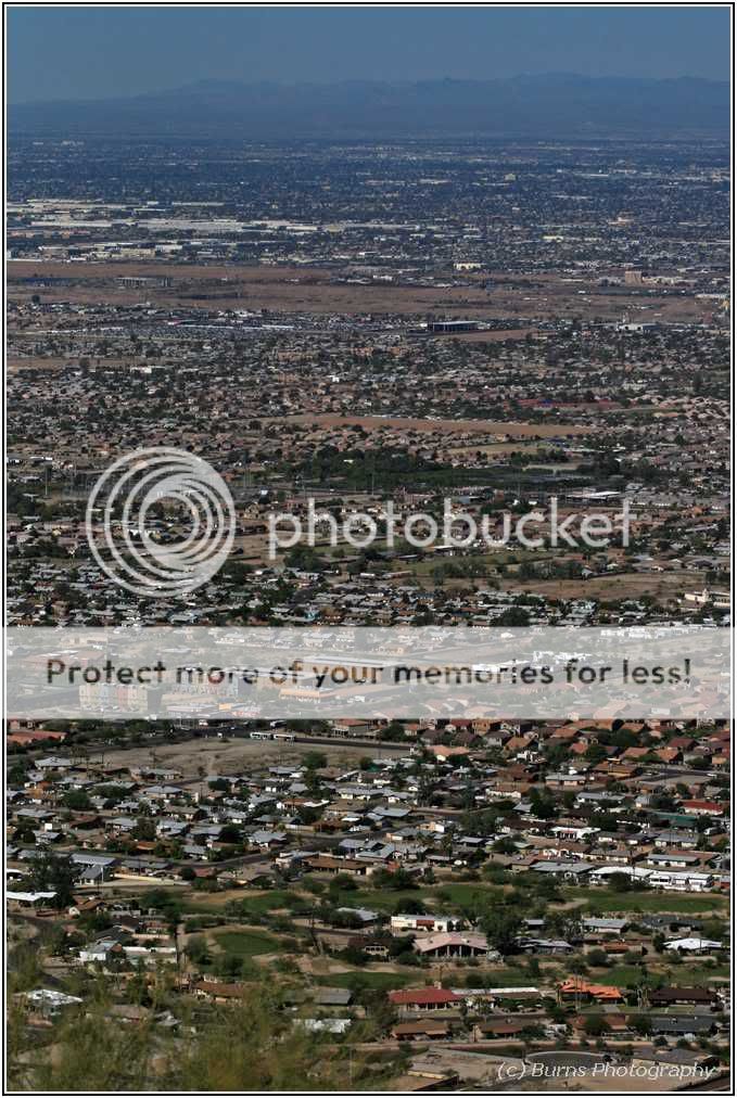 Phoenix as viewed from South Mountain in November, 2010 ...