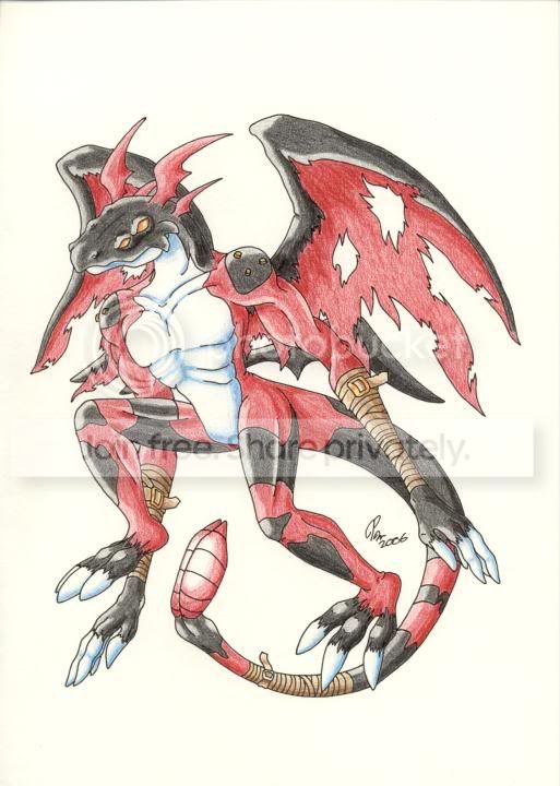 PreciousLegacyArt - Digimon Gallery - Crimsondevidramon