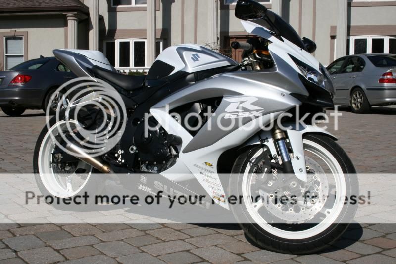 FS 2008 Suzuki GSXR 600 White/Silver NJ Low Miles