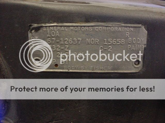 Tag Decode 67 RS/SS | Team Camaro Tech