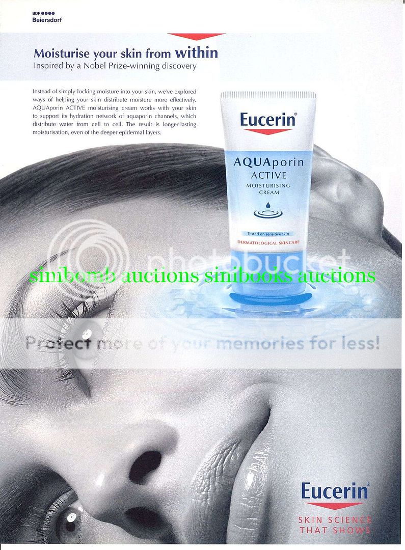Eucerin Aquaporin Moisturiser Original Fashion Magazine Advert 6704 on ...