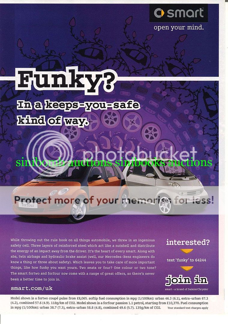 Smart Forfour Fortwo Original Magazine Advert 14963 on eBid United ...