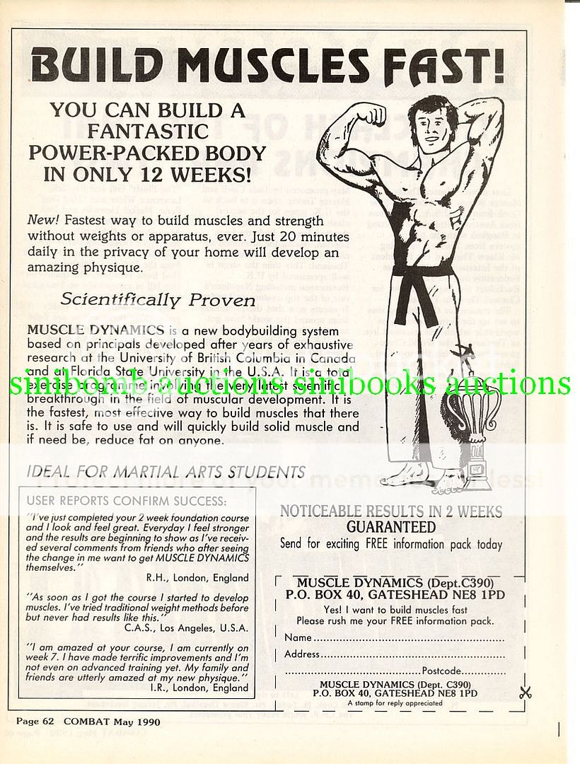 Original Magazine Advert Build Muscles Fast Dynamics Ref# 21 on eBid ...