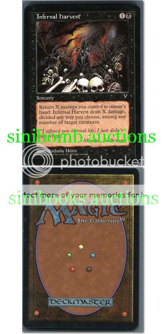 Infernal Harvest Visions Magic The Gathering MTG Trading Card B1-165 on ...