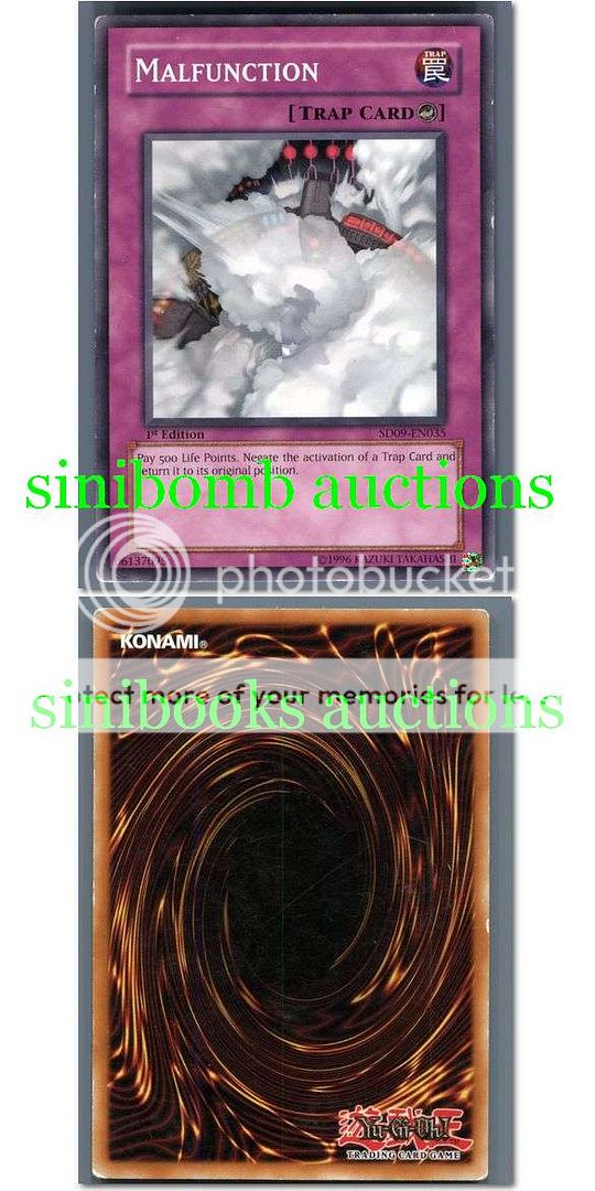 Malfunction Yu-Gi-Oh 1st Edition TCG Trading Card Game B5-20362 on eBid ...