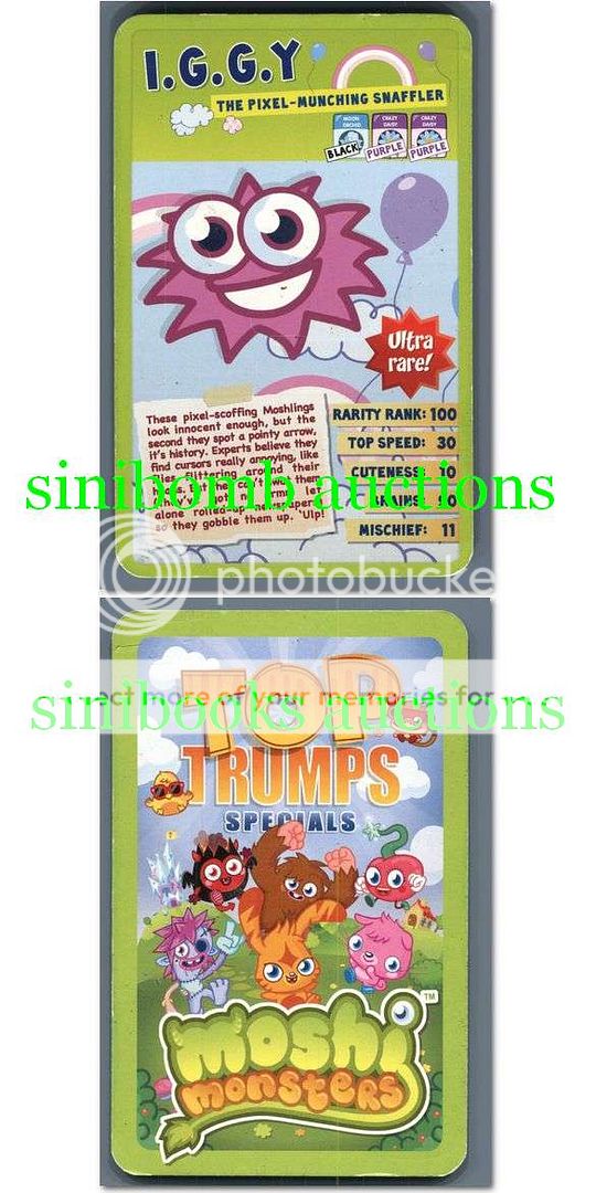 I.G.G.Y Iggy Moshi Monsters Top Trumps TCG Card B10-23701 on eBid ...