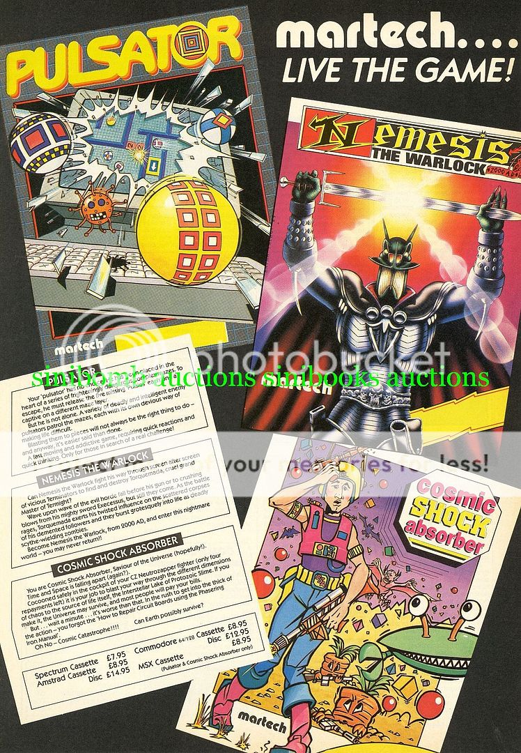 Nemesis the Warlock Pulsator Martech C64 48k ZX Spectrum Magazine ...