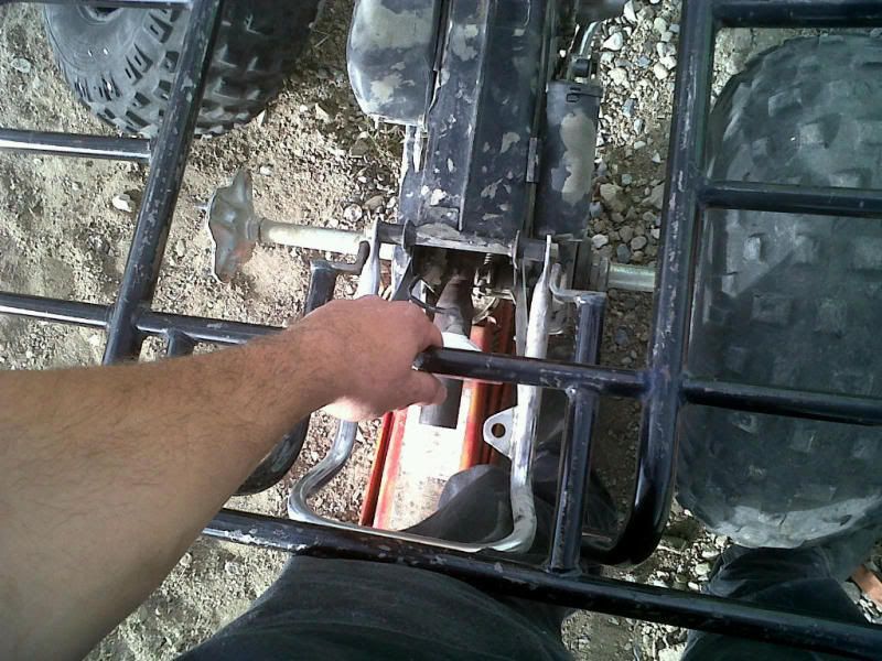 Pictures of mounting locations for rear rack for ATC 110