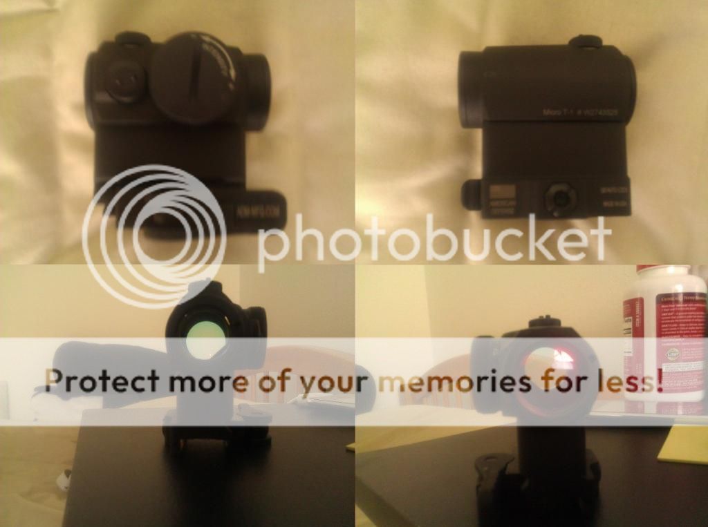 WTS Aimpoint Micro T-1 (2MOA) with American Defense Aimpoint T1 Mount ...