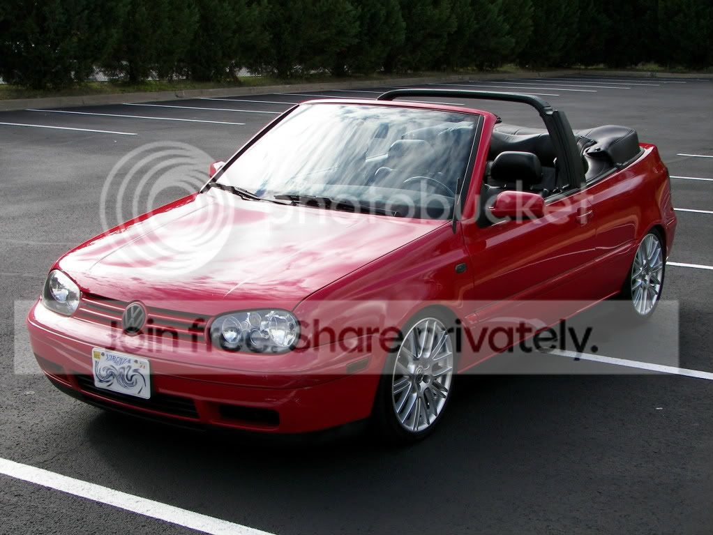 2000 Volkswagen Cabrio Mk3.5, Red/Black Leather, 5spd, Neuspeed SC ...