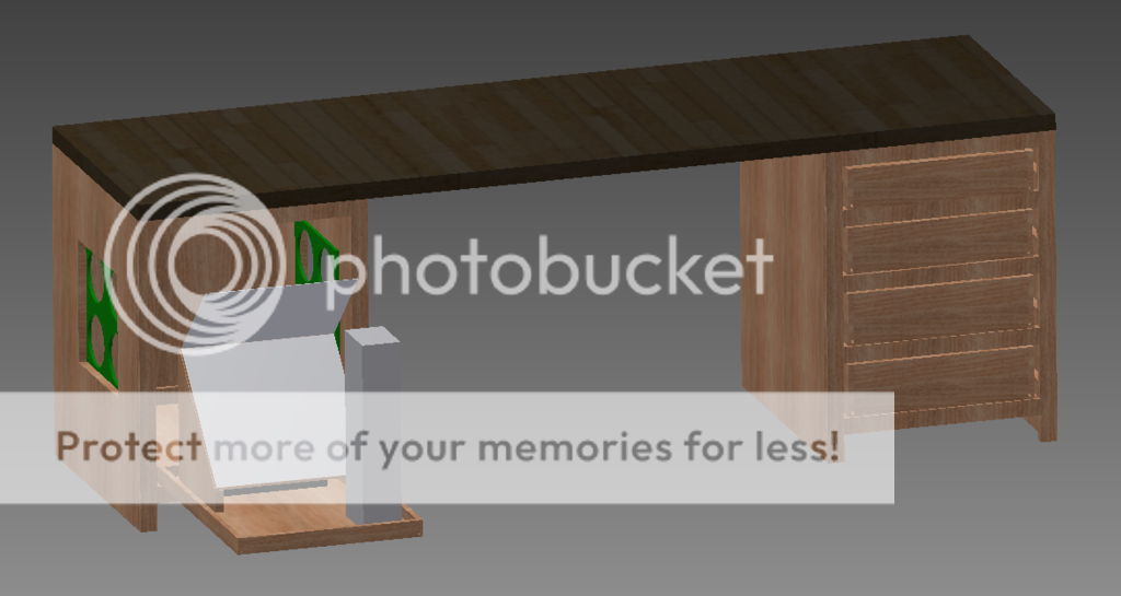 Building A Desk: What to do with the bottom of the cabinets and how to ...