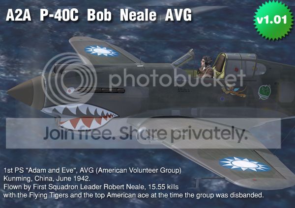 P-40C Robert Neale AVG ready for download - The A2A Simulations Community