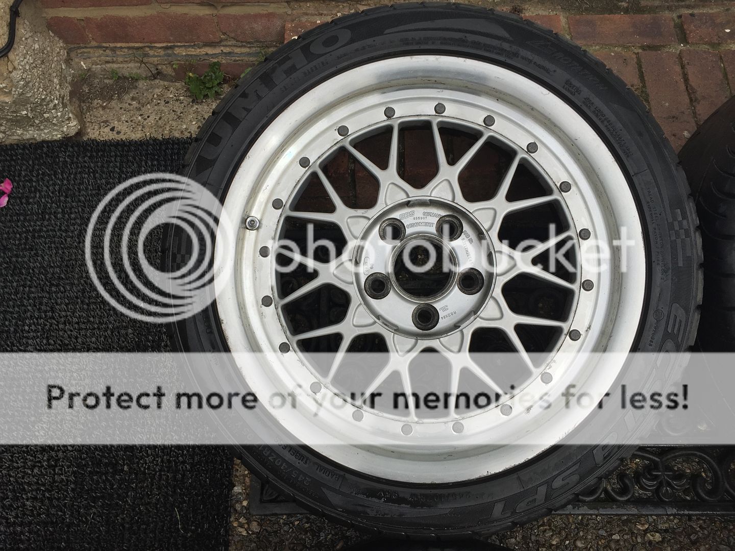 4 Genuine BBS RS II 17" Mesh Dish Alloy Wheels 8J 9J 5x114.3 - £300 ...