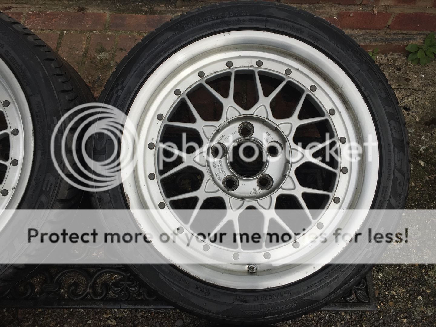 4 Genuine BBS RS II 17" Mesh Dish Alloy Wheels 8J 9J 5x114.3 - £300 ...