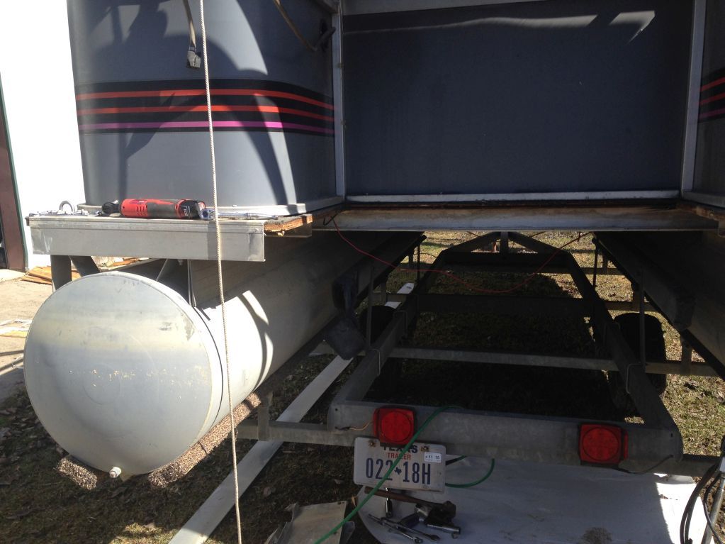 Log repair/motor pod update - Pontoon Boat & Deck Boat Forum