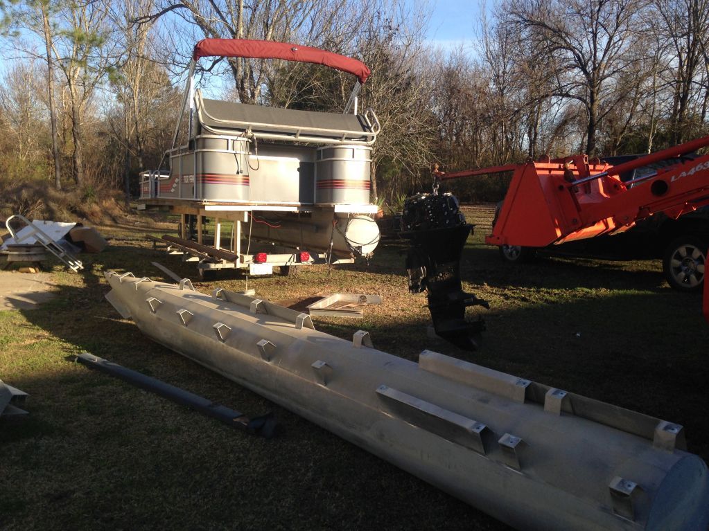 Log repair/motor pod update - Pontoon Boat & Deck Boat Forum