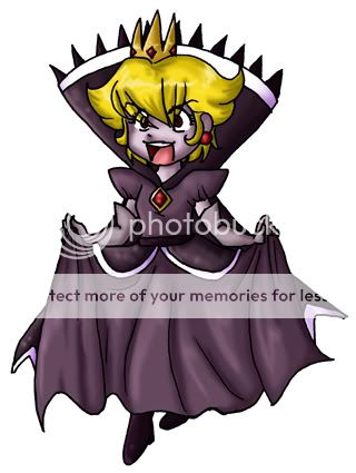 Shadow Queen Peach by jewelschan on DeviantArt