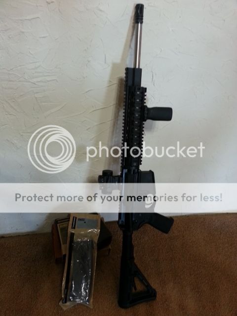 SOLD: - Mid-Length AR-15 with YHM Diamond Free Float Quad Rail and PA ...