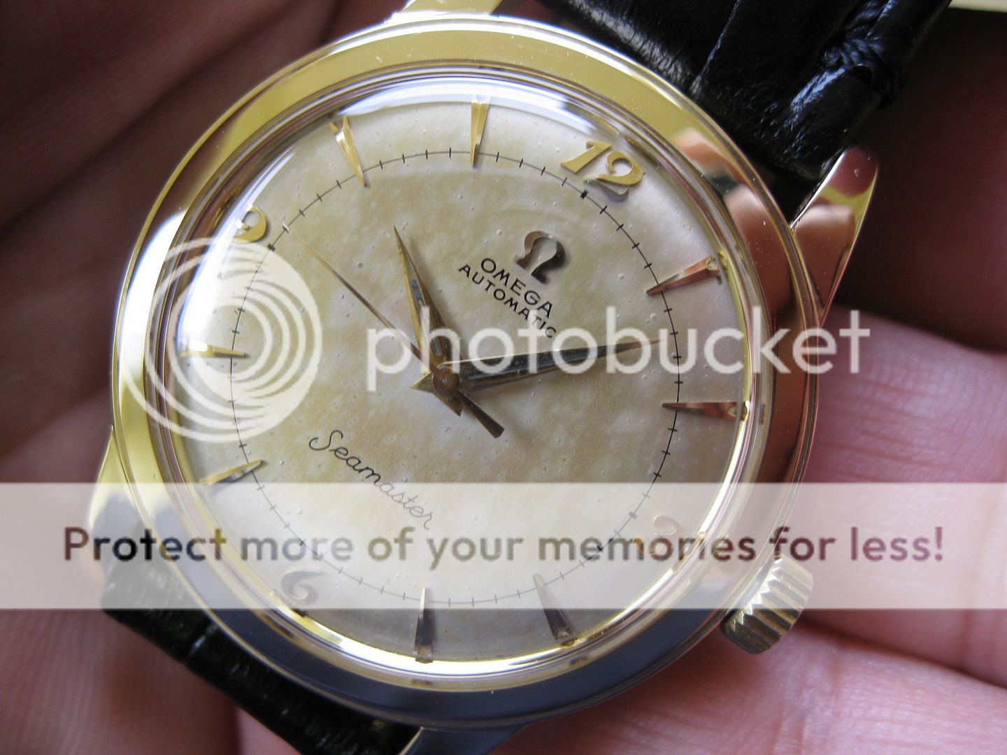 FS: Vintage Omega Seamaster SOLID 14k GOLD Mens Bumper 354 Automatic ...