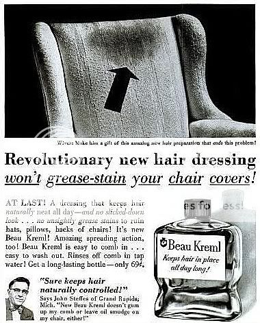 Beau Kreml Hair Dressing for Men — 1954 | Retro Adverto