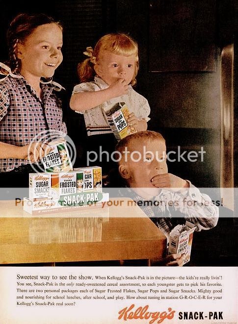 Kellogg’s Snack-Pak — 1956 | Retro Adverto