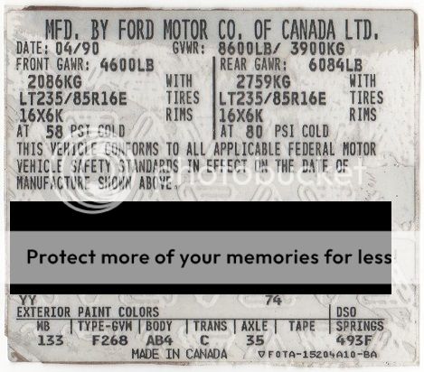 Door jamb sticker - Ford Truck Enthusiasts Forums