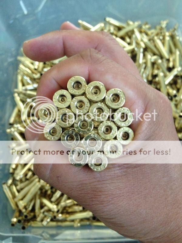 WTS: Once fired LC 556 ( 1K ). Cleaned w/ SS media and swagged. REDUCED ...