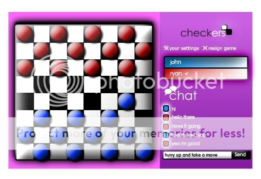 Simple Multiplayer Checkers Game
