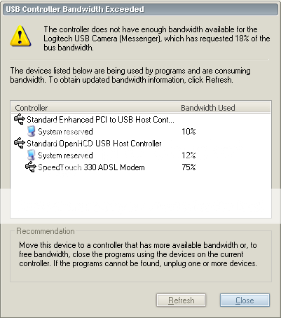 USB bus bandwidth problem - Software Discussion & Support - Neowin