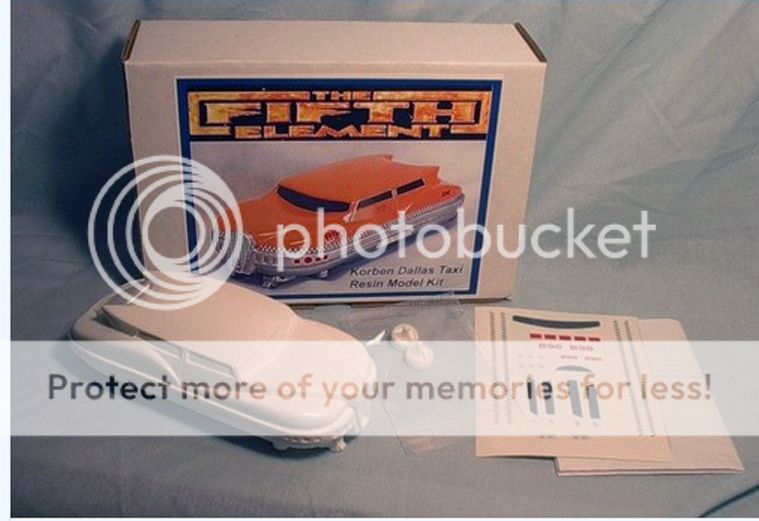 For Sale - RARE Fifth Element Korben Dallas Taxi Cab Model Kit!