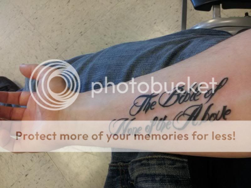 Atheism Tattoo --- Hypocritical?