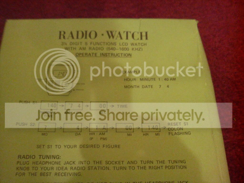 FS:Vintage 80's Radiodigit Quartz AM Radio watch | WatchUSeek Watch Forums