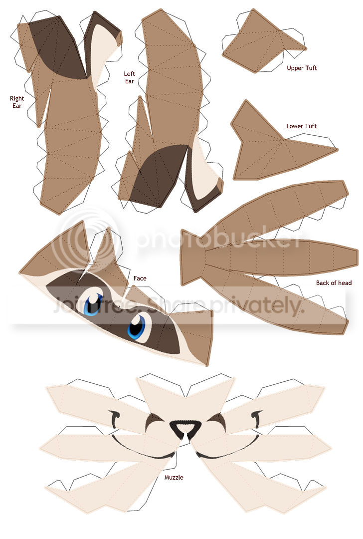 Papercraft Fender template by Fatdrake -- Fur Affinity [dot] net