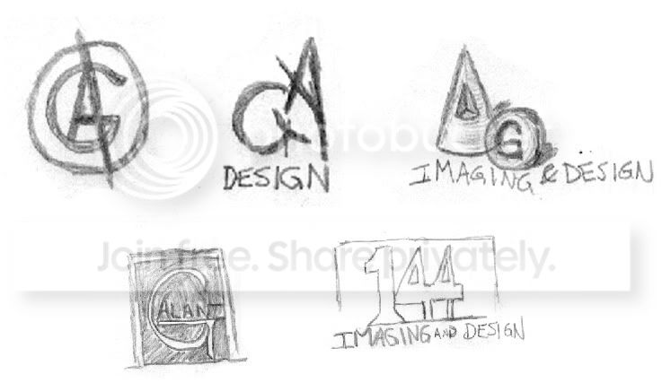 Logo sketches | Alan's Blog