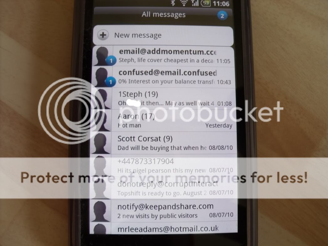 email and text message confusion | XDA Forums