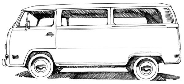 Vw Bus Sketch Templates