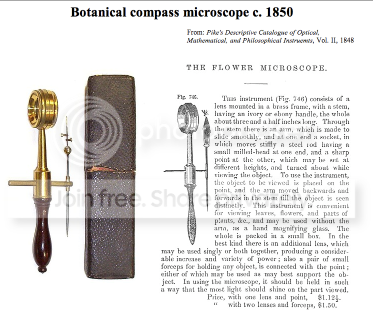 Miniature botanical microscope