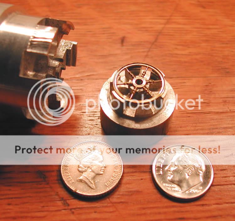 Pretty tiny fancy flywheels....