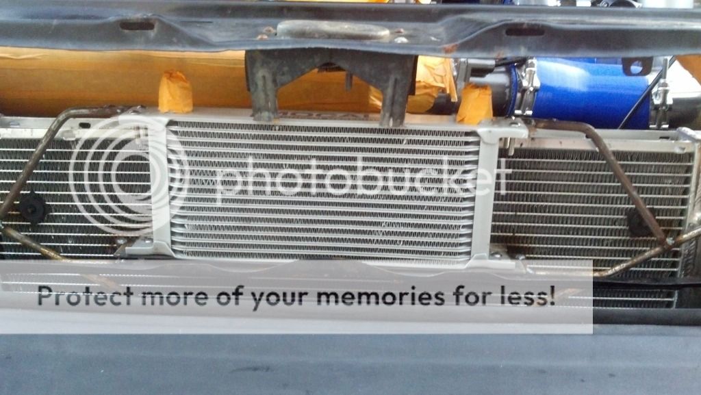 Aftermarket Spal fans mounted in front or behind radiator, mk2 vr6. Has ...