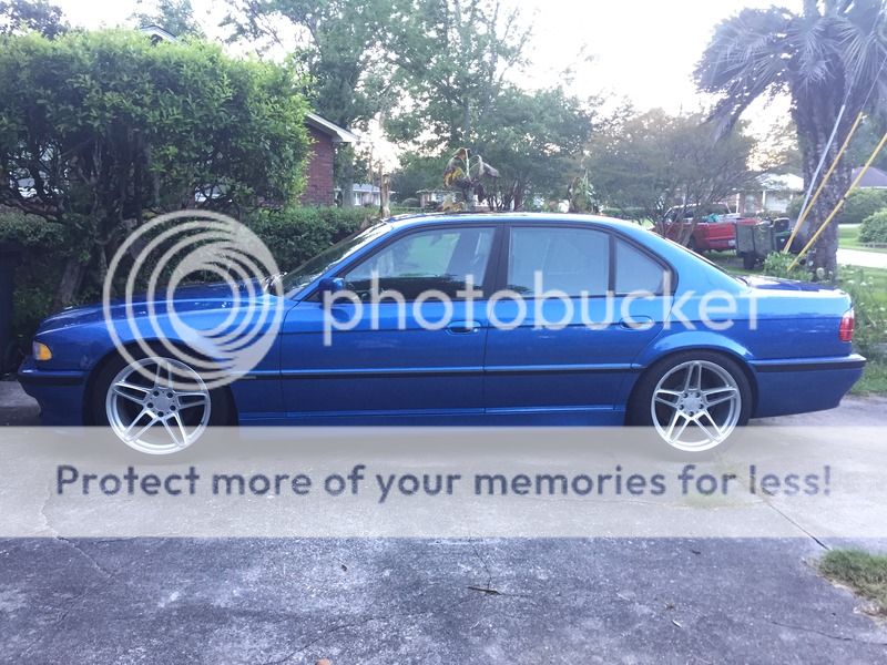 My estoril blue E38...