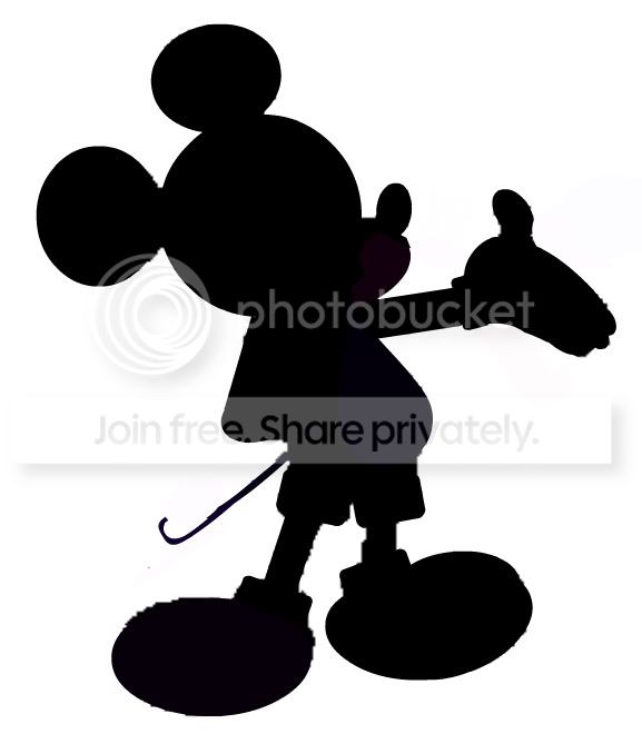 looking for a silhouette, all black of mickey | The DIS Disney ...