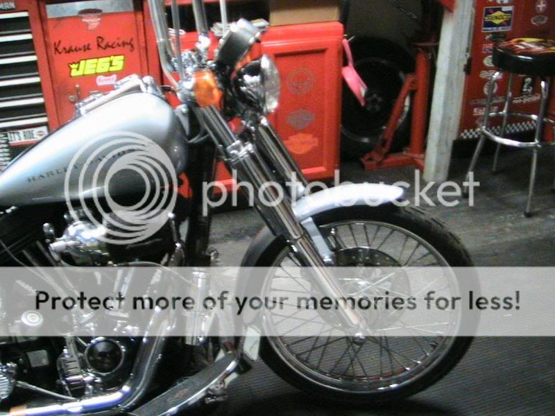 Wideglide forks on a Dyna. | Harley Davidson Forums