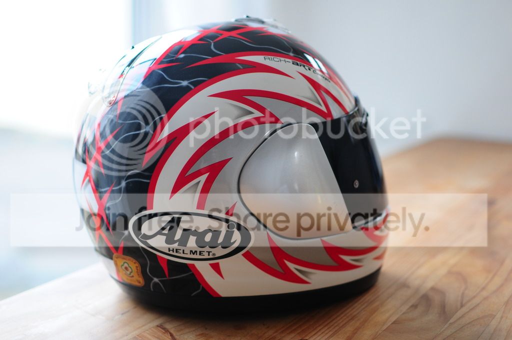 For Sale - Arai Condor Helmet - Medium Red/white/black | Ducati Forum