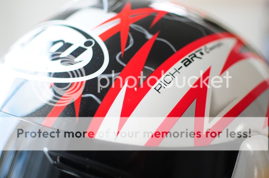 For Sale - Arai Condor Helmet - Medium Red/white/black | Ducati Forum