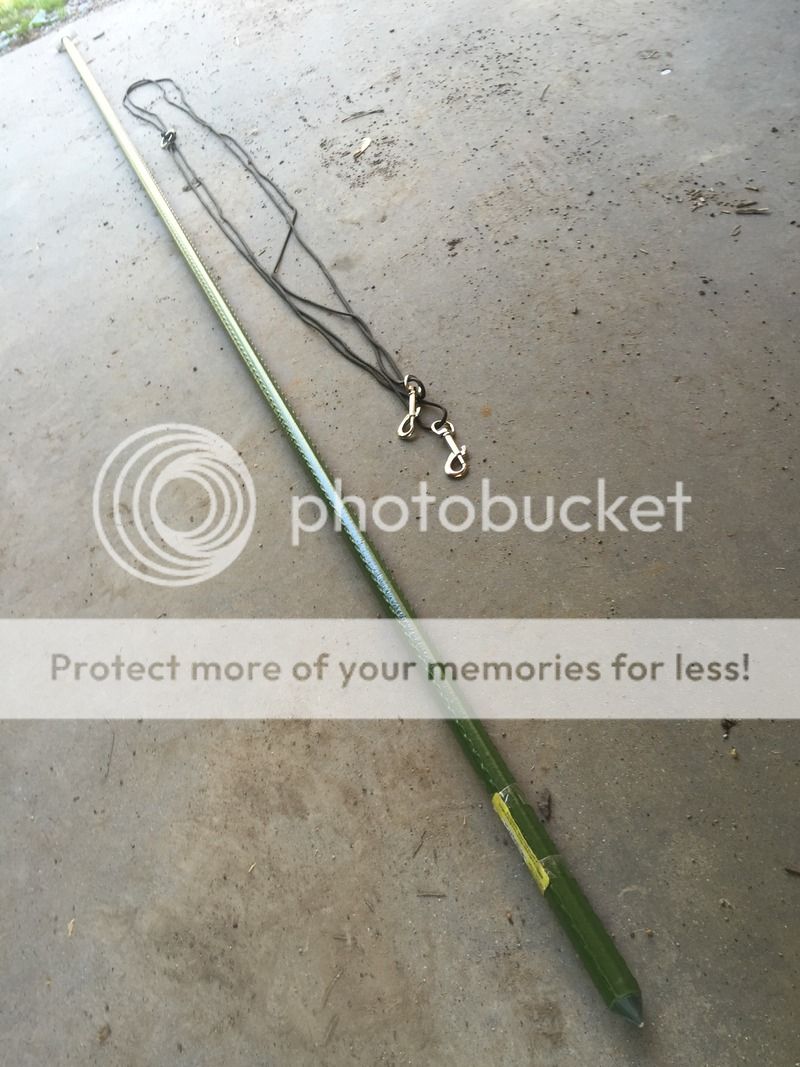 The 5 minute, $13 DIY stake out stick and rigging for kayaks. > General ...