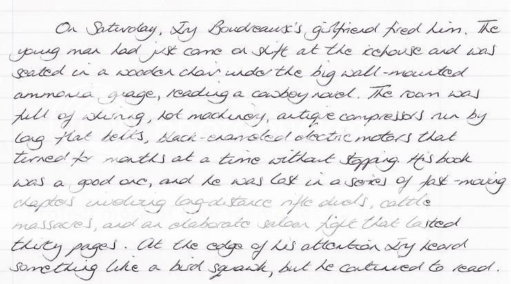 Post your handwriting and then someone else on here who knows better ...