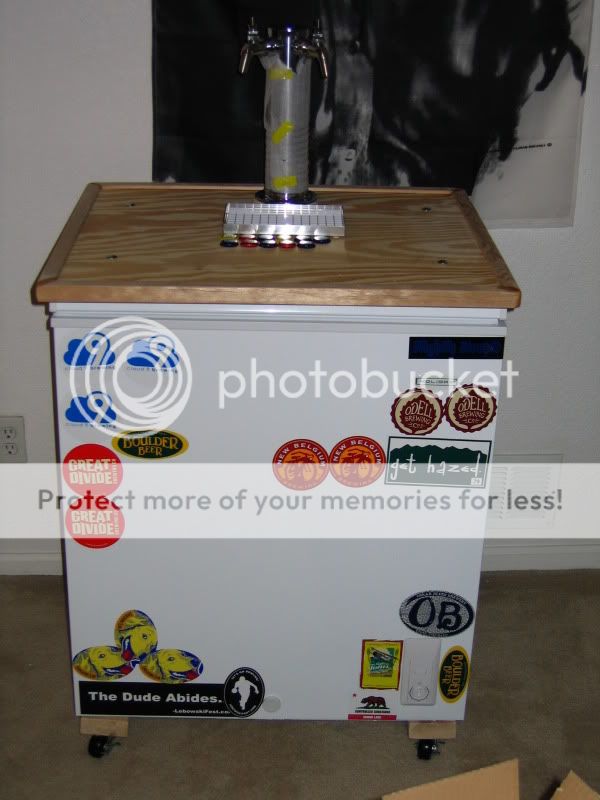 Keezer with tower, suggestions for the 'bar top' ? | Homebrew Talk ...