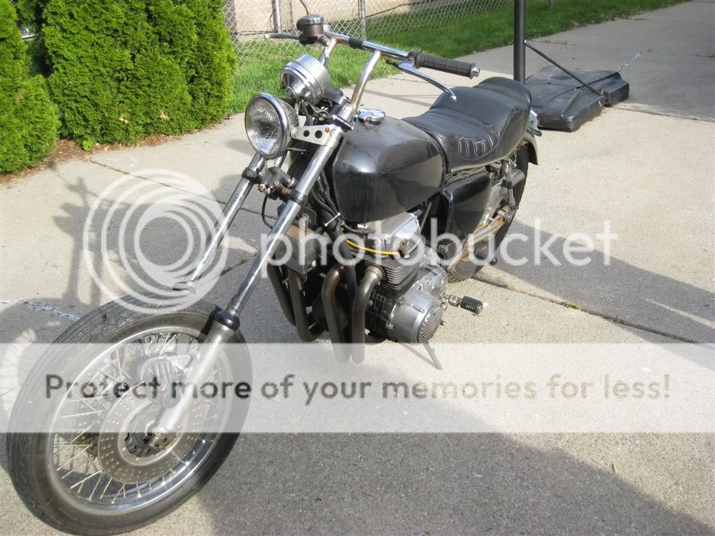 The Cop Bike - (SOHC 750) CB750 Honda Chopper, Bobber, and Cafe Racer ...