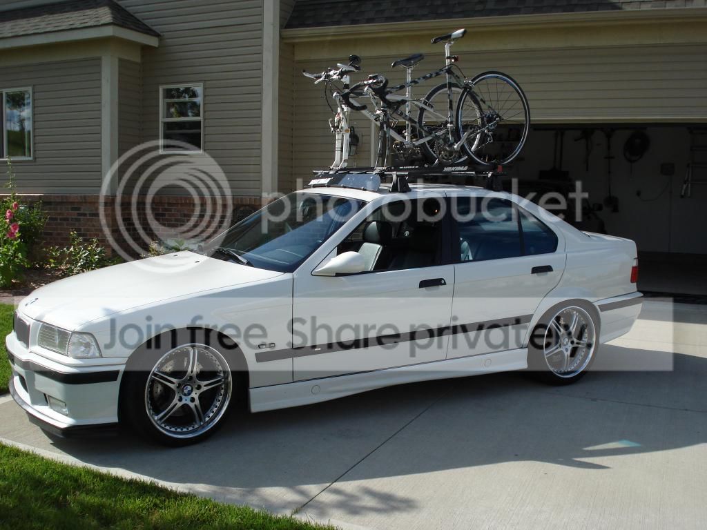 E36 Yakima Roof Rack - E36 sedan - Fit kit, bars, and fairing