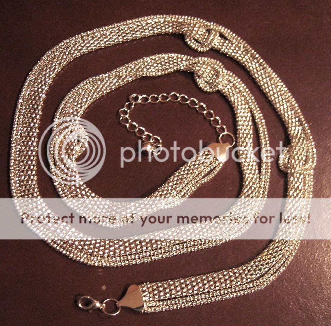 Silver Metal CHAIN BELT Drape Wrap WAIST 60~66 INCH 3x 4x 5x 6x PLUS ...